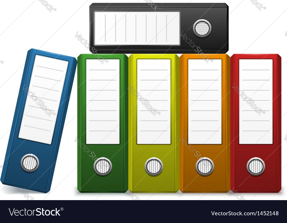 Office binder Royalty Free Vector Image - VectorStock