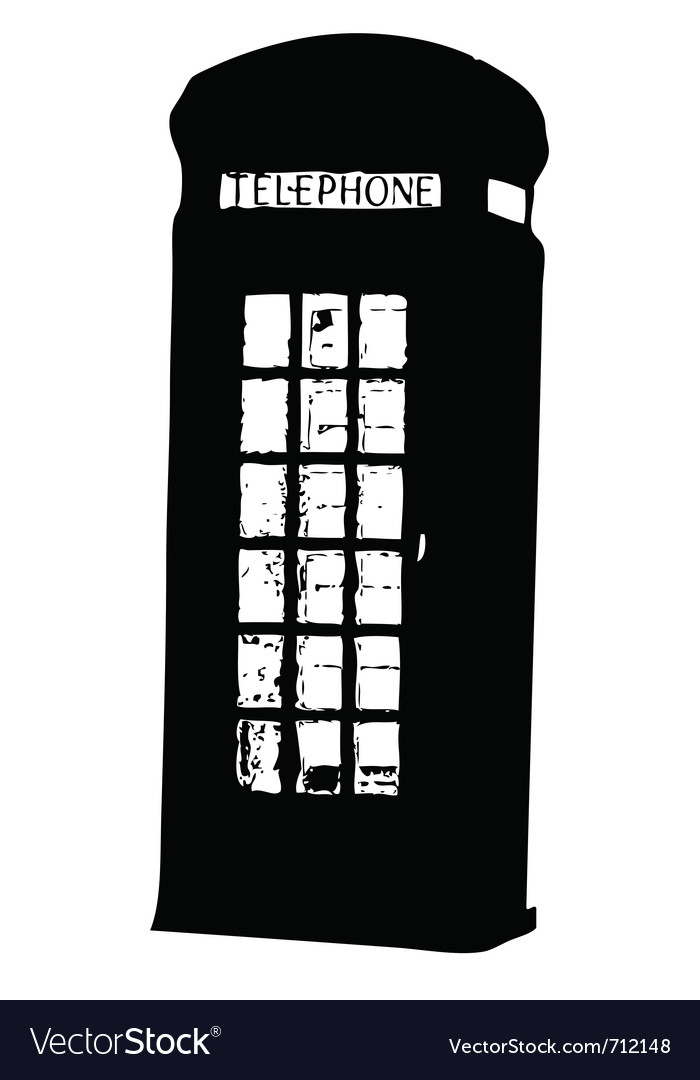 Phonebooth grunge Royalty Free Vector Image - VectorStock