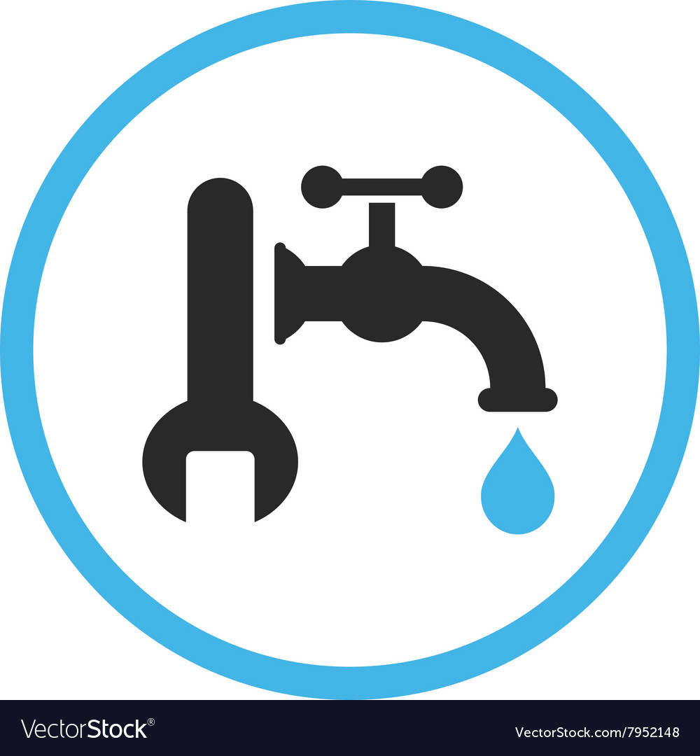 Plumbing flat icon Royalty Free Vector Image - VectorStock