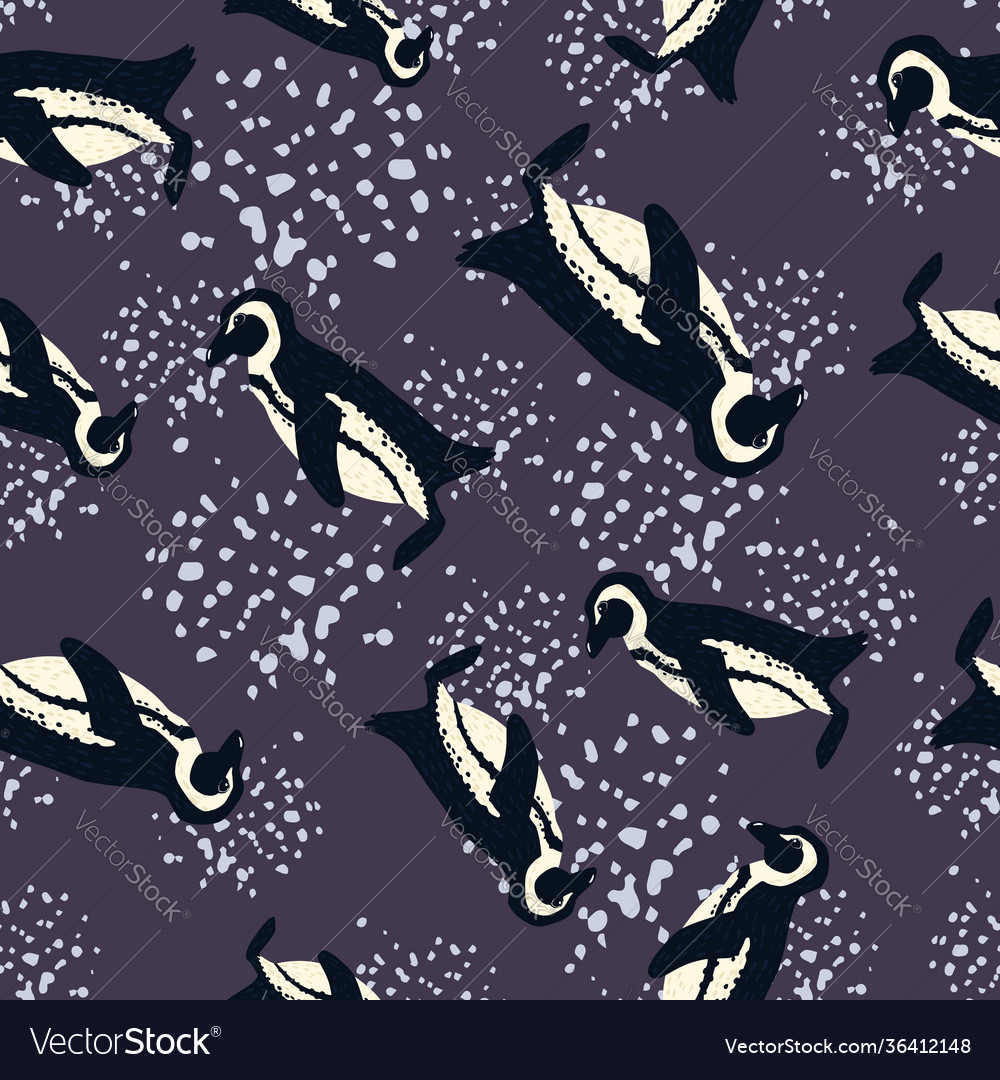 Random seamless pattern with doodle hand drawn Vector Image