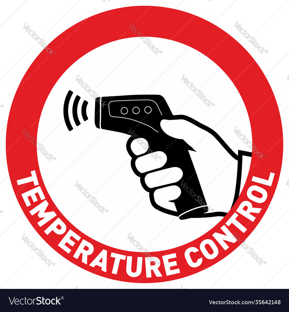 Simple flat showing body temperature Royalty Free Vector