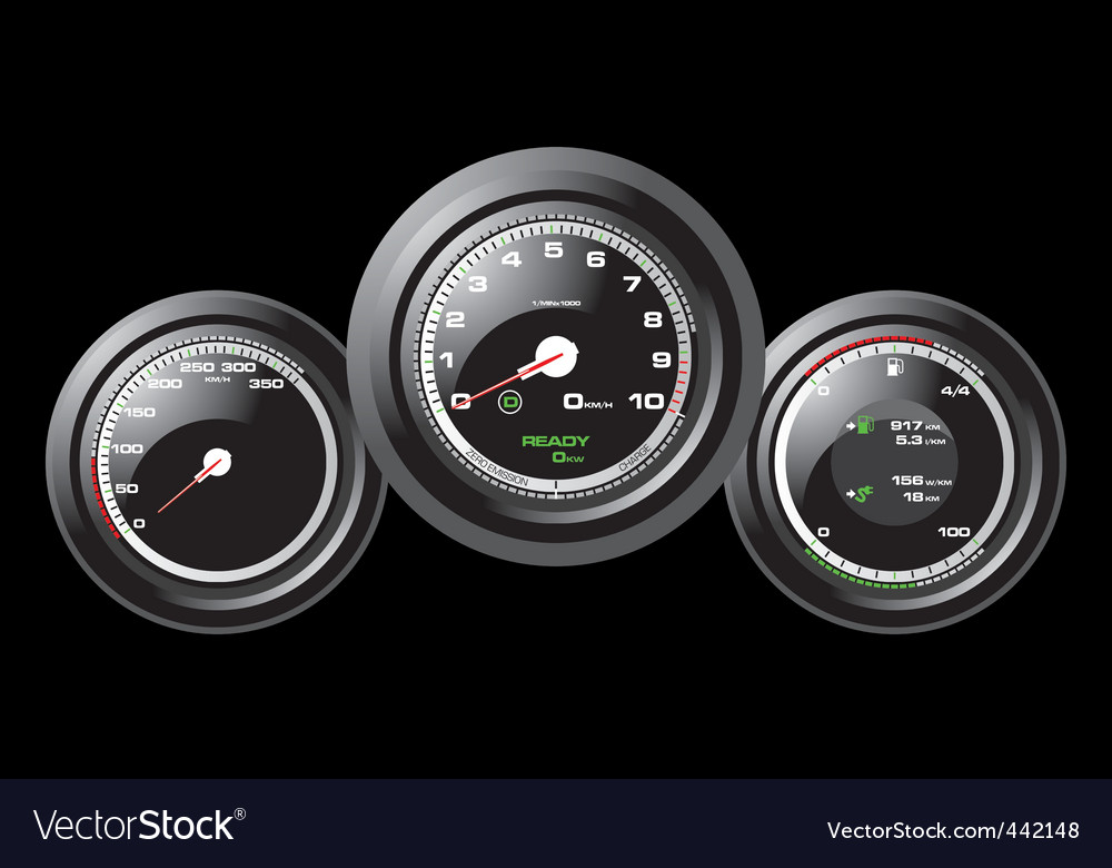 Speedometer Royalty Free Vector Image - VectorStock