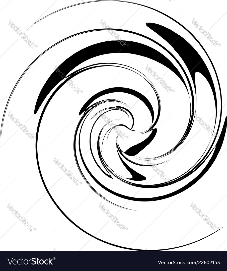 Abstract spiral element in irregular random Vector Image