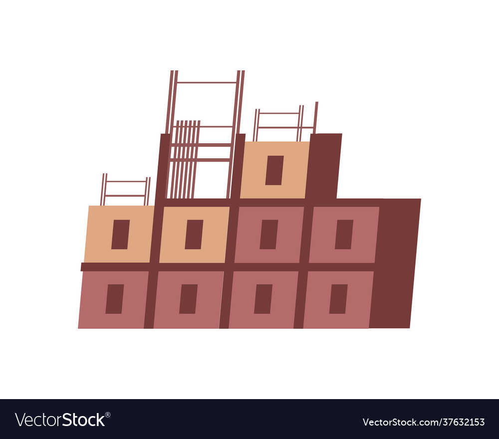 Block of flats Royalty Free Vector Image - VectorStock