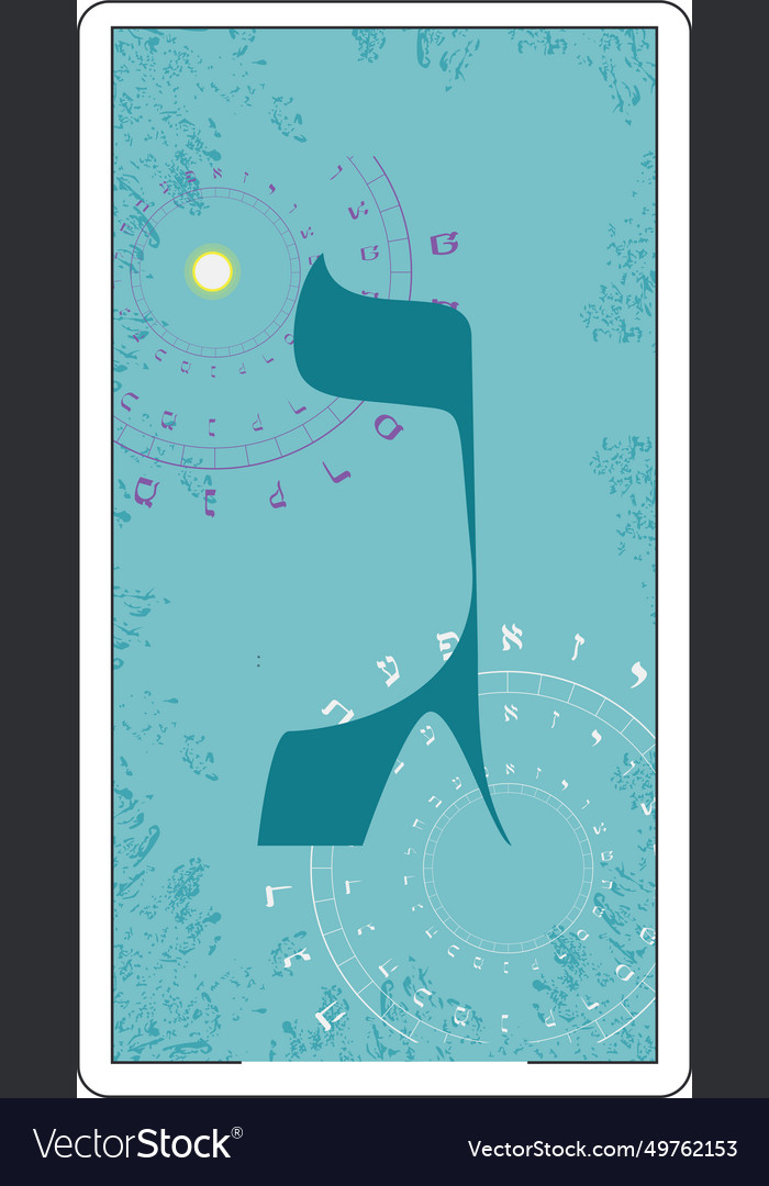 Hebrew alphabet Royalty Free Vector Image - VectorStock