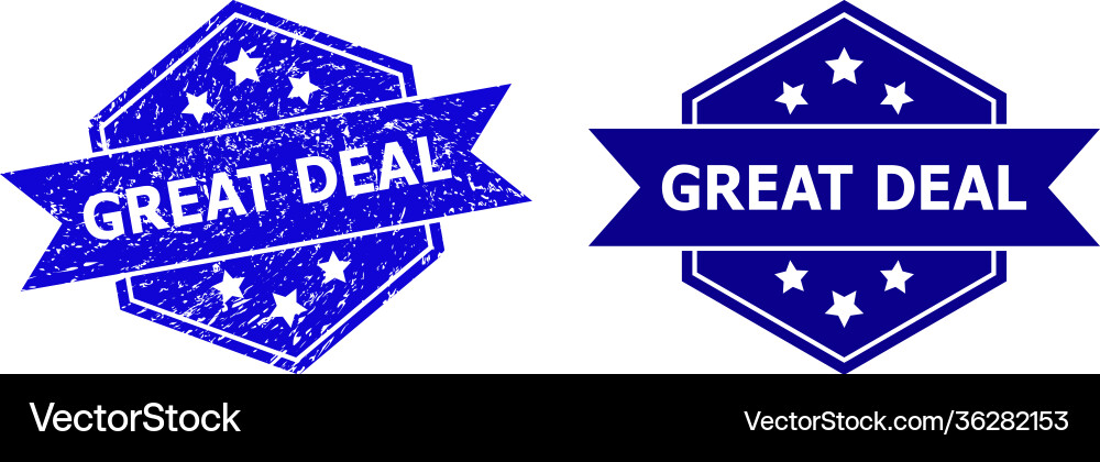 Hexagonal great deal watermark with rubber surface