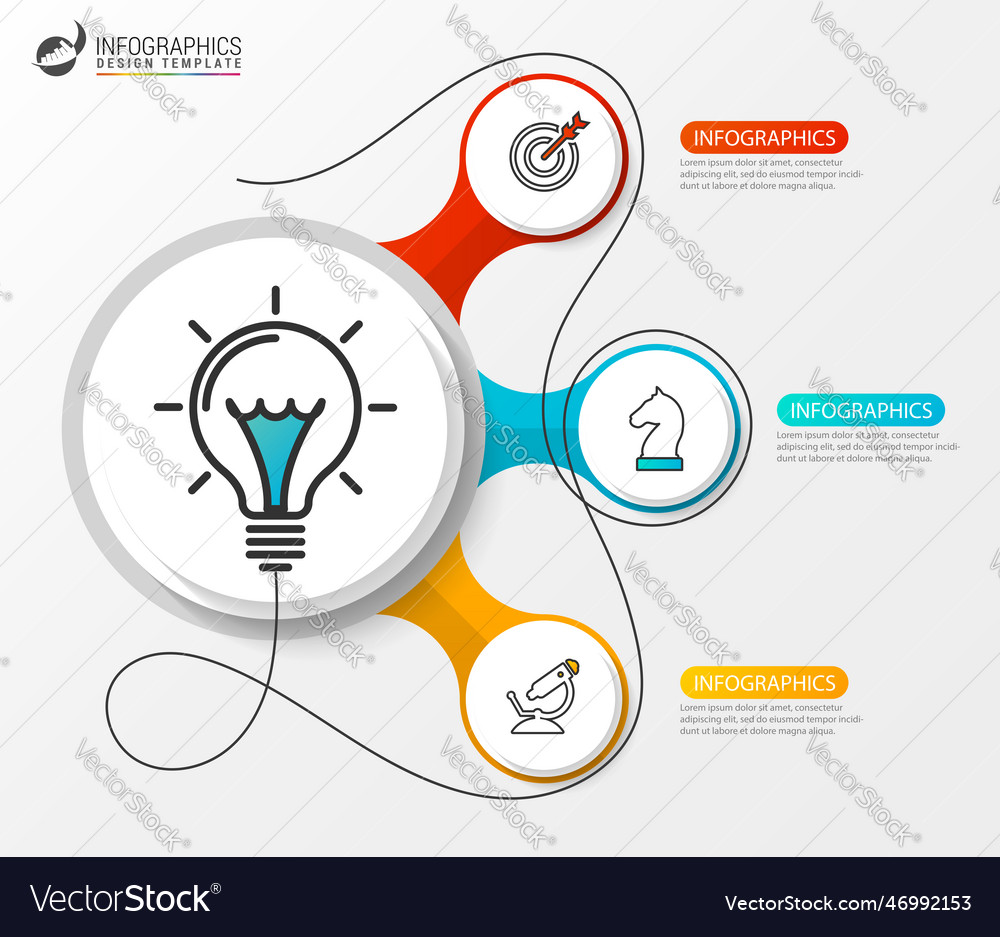 Infographic design template creative concept Vector Image