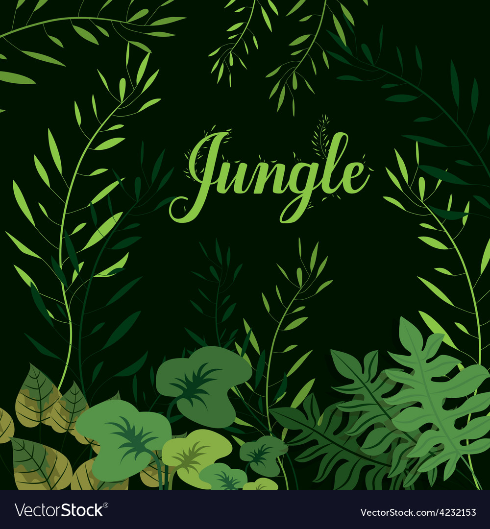 Jungle design Royalty Free Vector Image - VectorStock