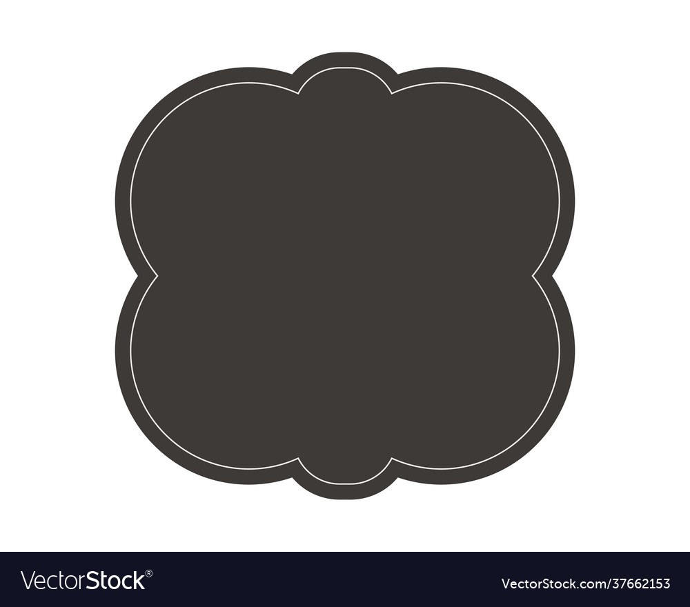 Label rectangle icon Royalty Free Vector Image