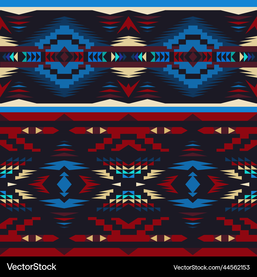 Native southwest american aztec navajo seamless Vector Image
