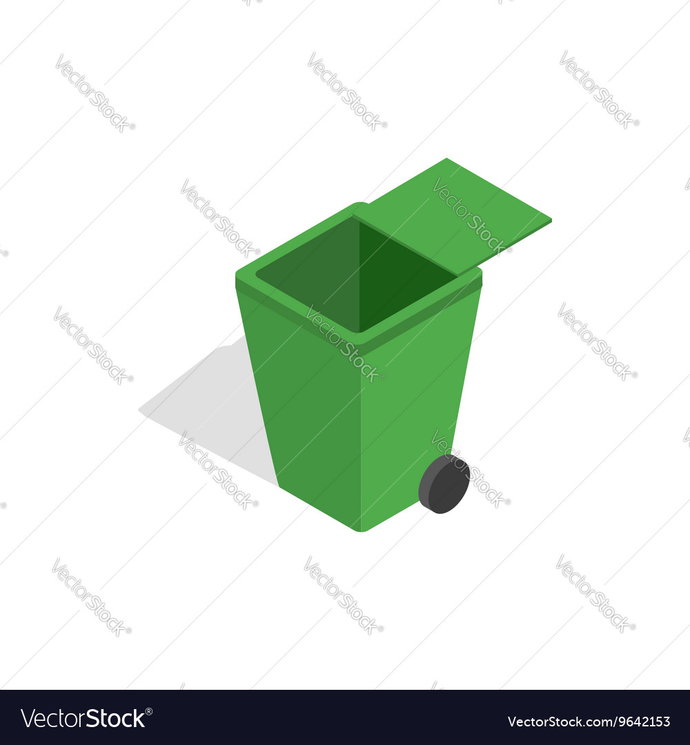 Open Garbage Can
