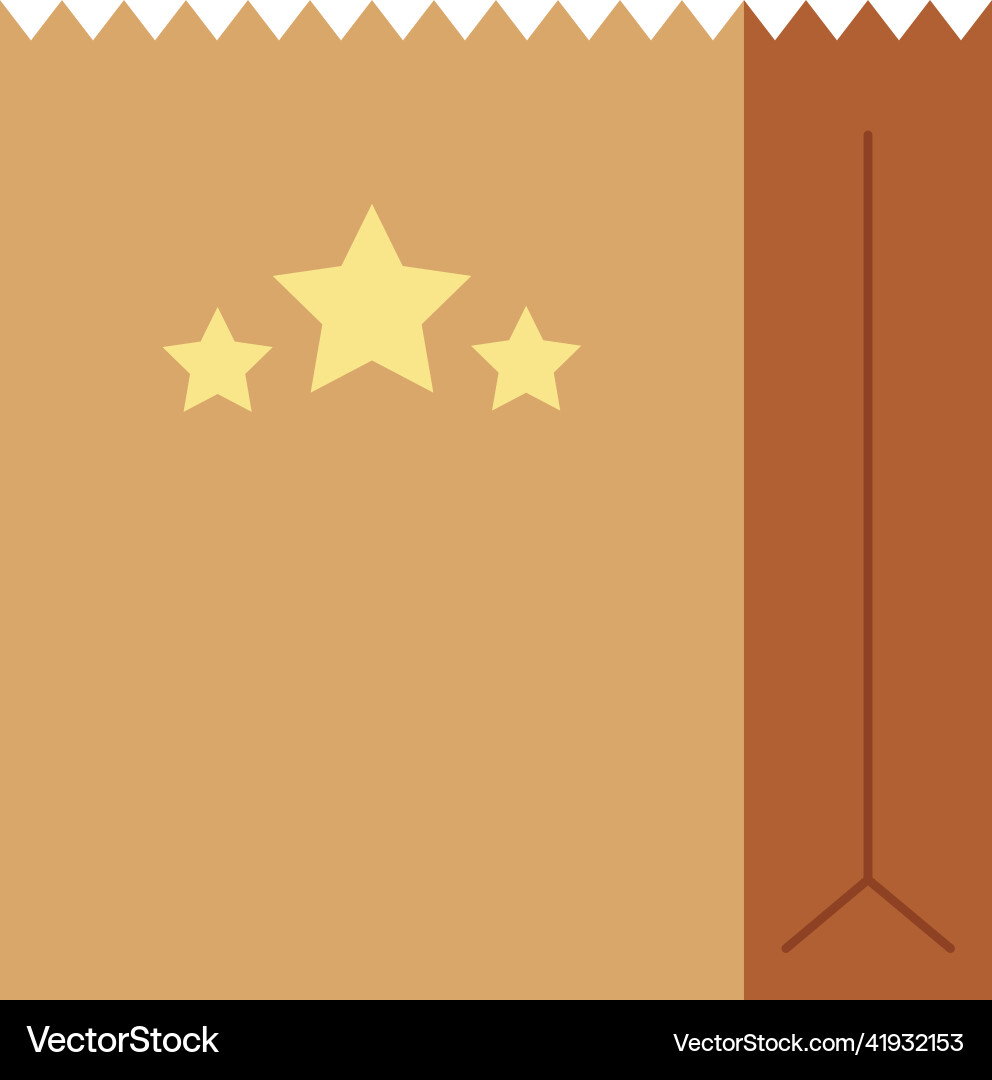 Open paper bag icon cute fresh food package Vector Image