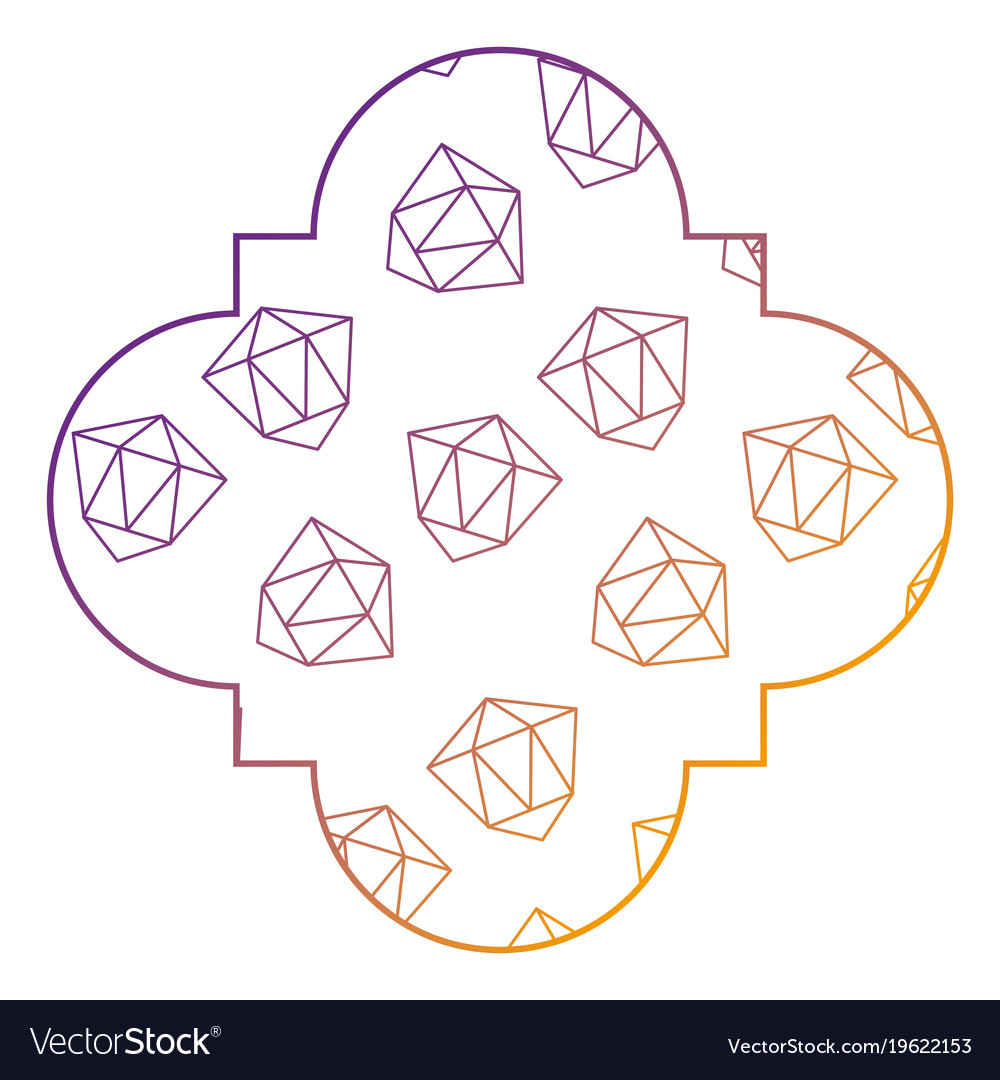 Seamless pattern label shape diamond decoration Vector Image