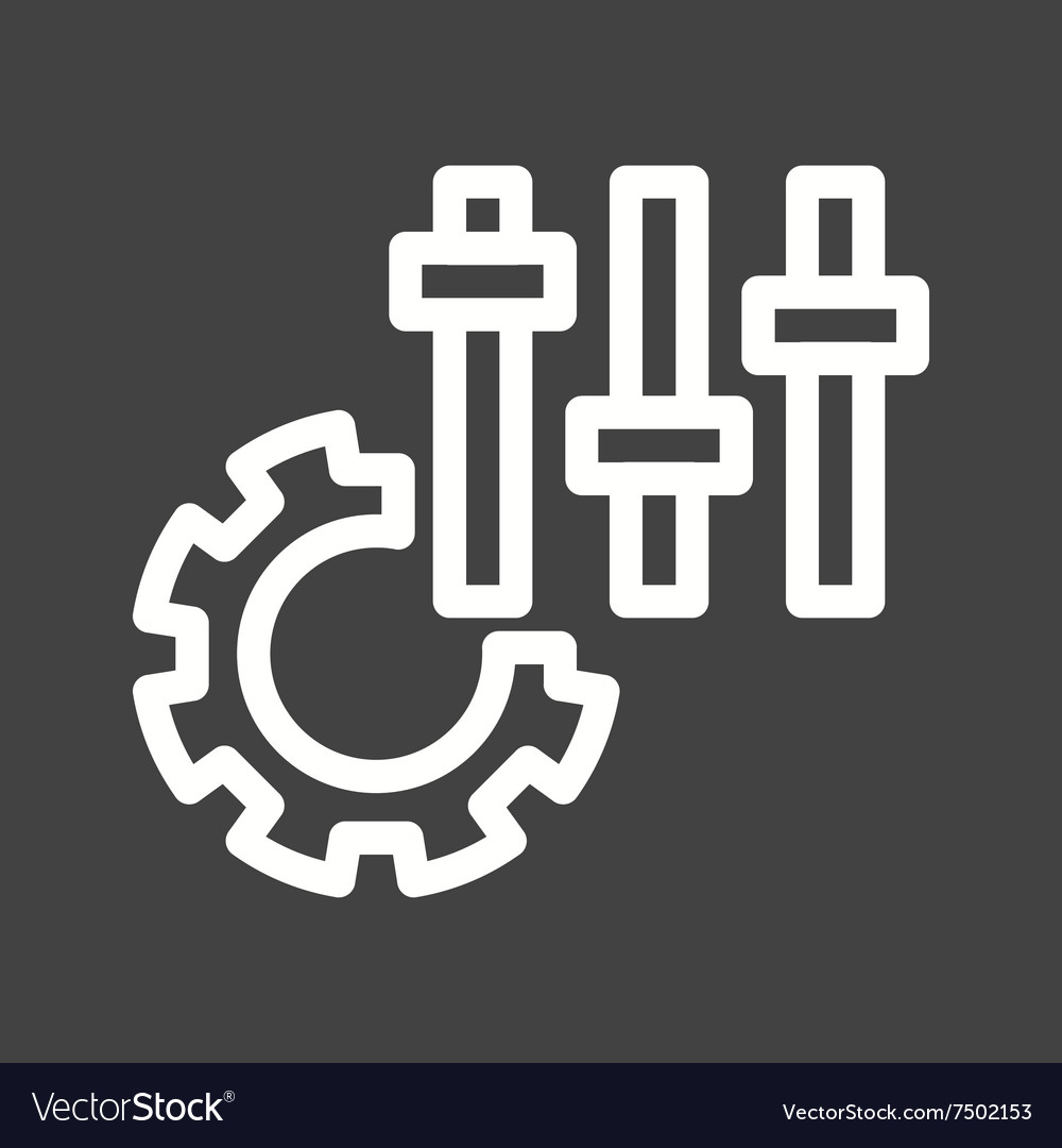 Settings Royalty Free Vector Image - VectorStock