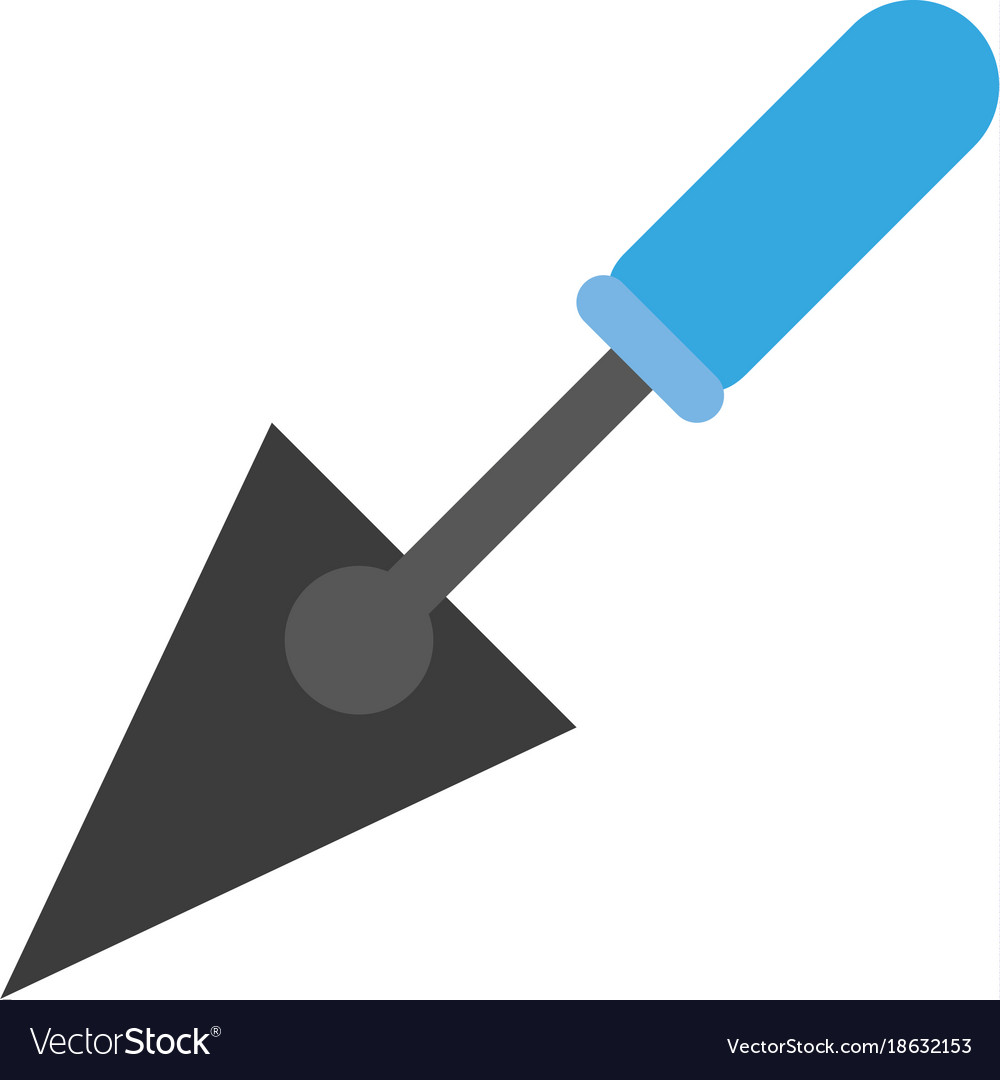 Spatula construction tool Royalty Free Vector Image
