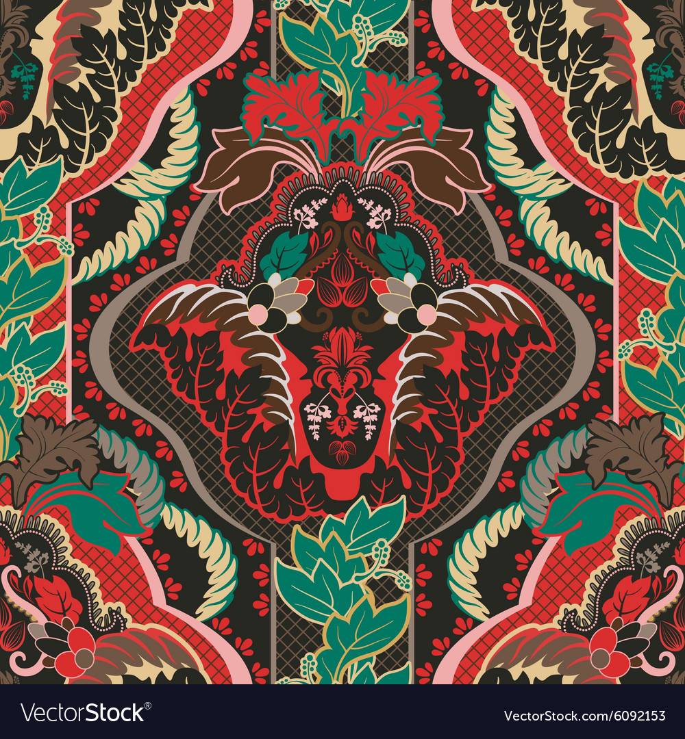 Vintage indian seamless pattern Royalty Free Vector Image