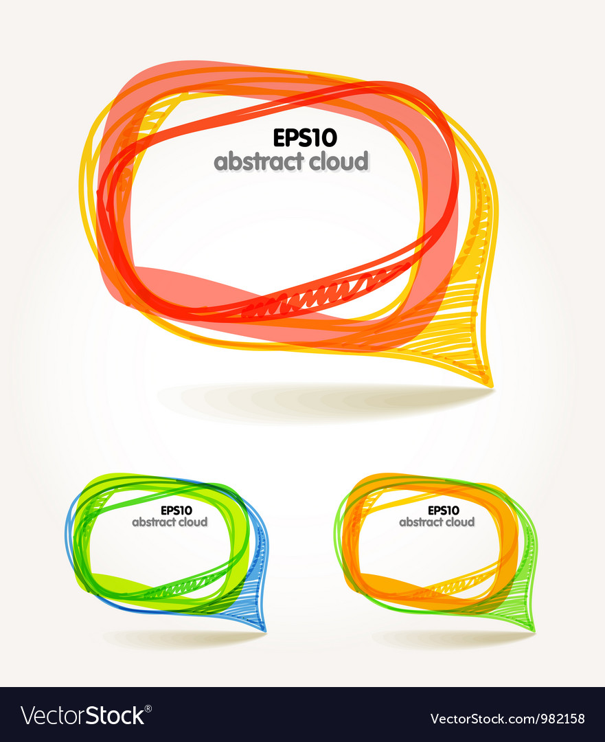 Background abstract talking bubbles Royalty Free Vector