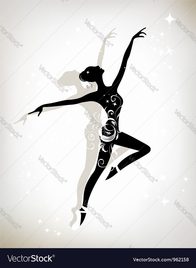 Ballet dancer for your design Royalty Free Vector Image