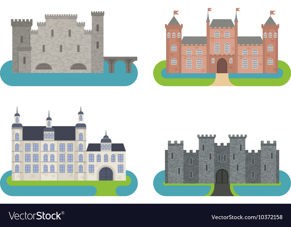 Castle cartoon Royalty Free Vector Image - VectorStock