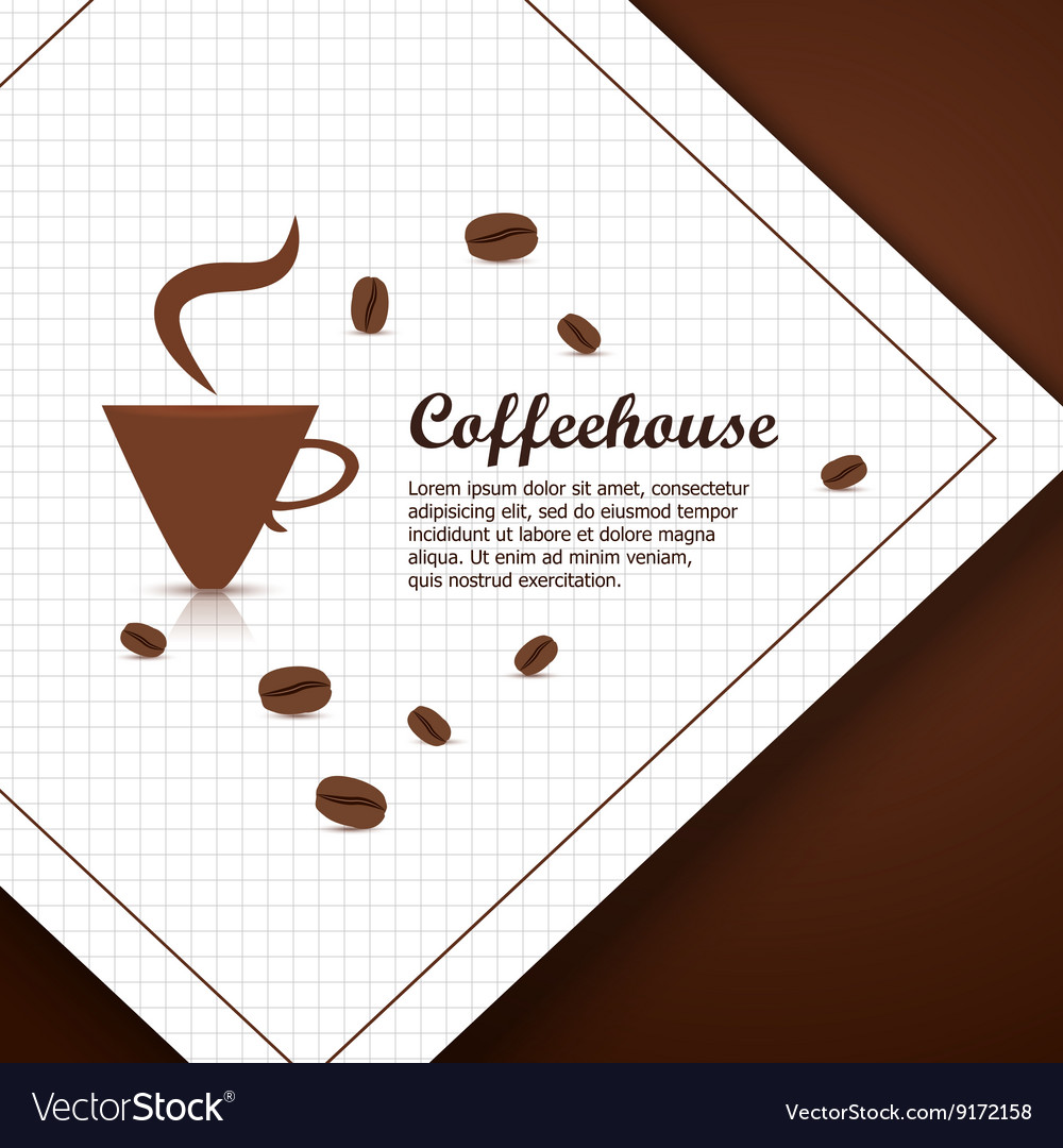 Coffee house background Royalty Free Vector Image