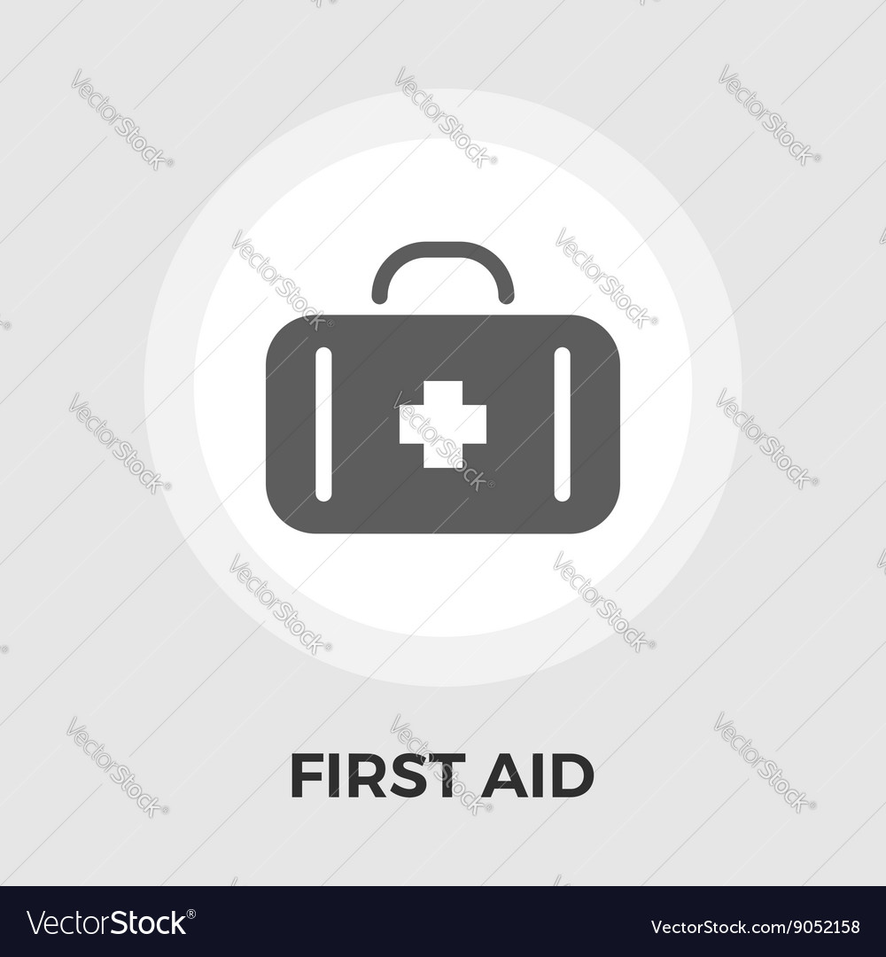 First aid flat icon Royalty Free Vector Image - VectorStock