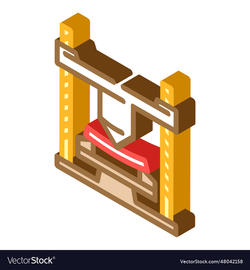 Materials testing mechanical engineer isometric Vector Image