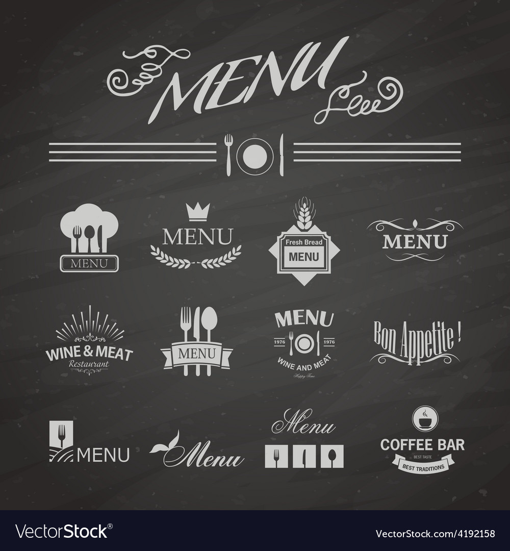 Menu for restaurant Royalty Free Vector Image - VectorStock