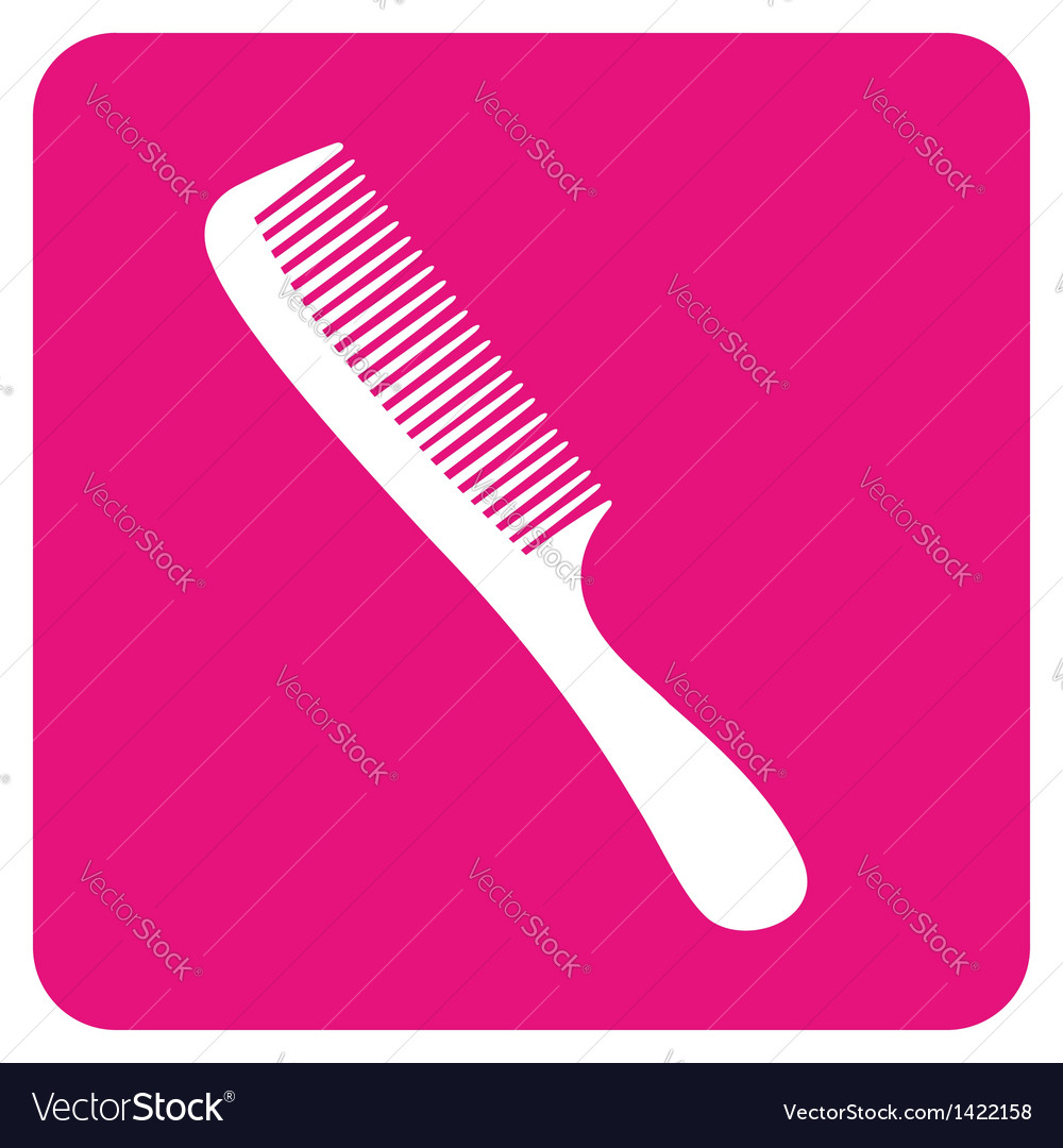 Objects collection comb Royalty Free Vector Image