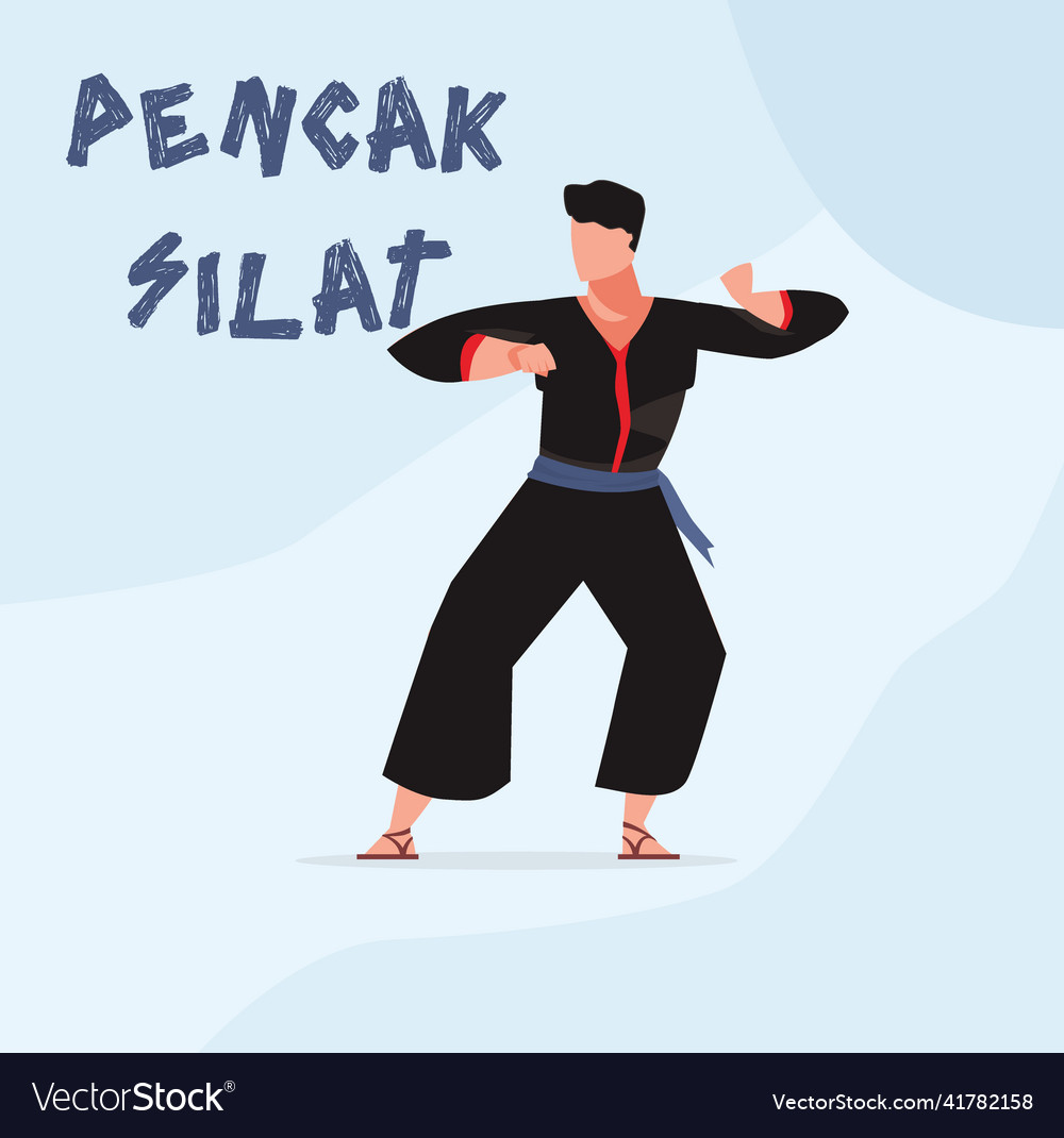 Pencak silat Royalty Free Vector Image - VectorStock
