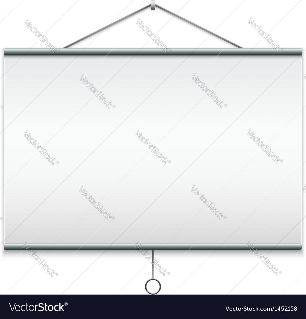 Projector screen Royalty Free Vector Image - VectorStock