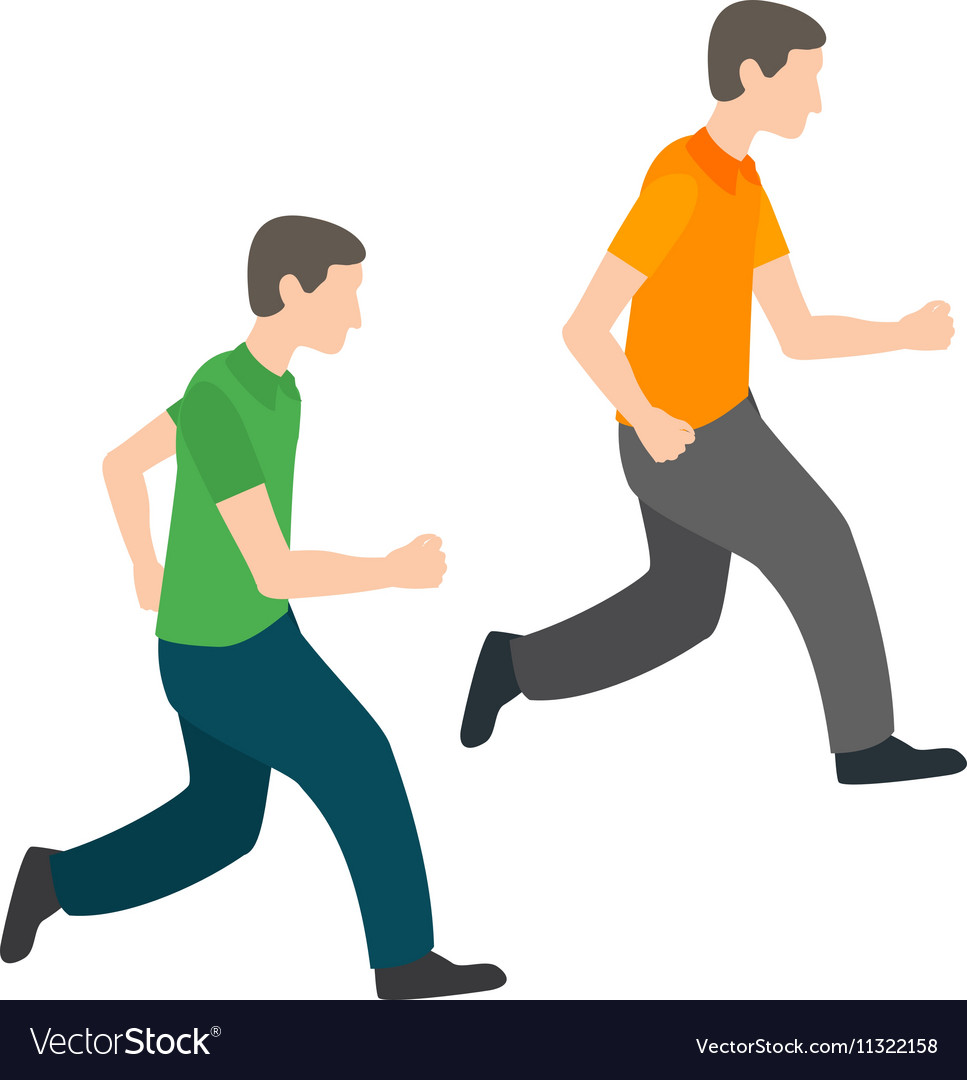 Running Race Royalty Free Vector Image - VectorStock
