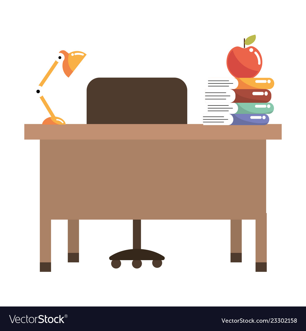 School study element cartoon Royalty Free Vector Image