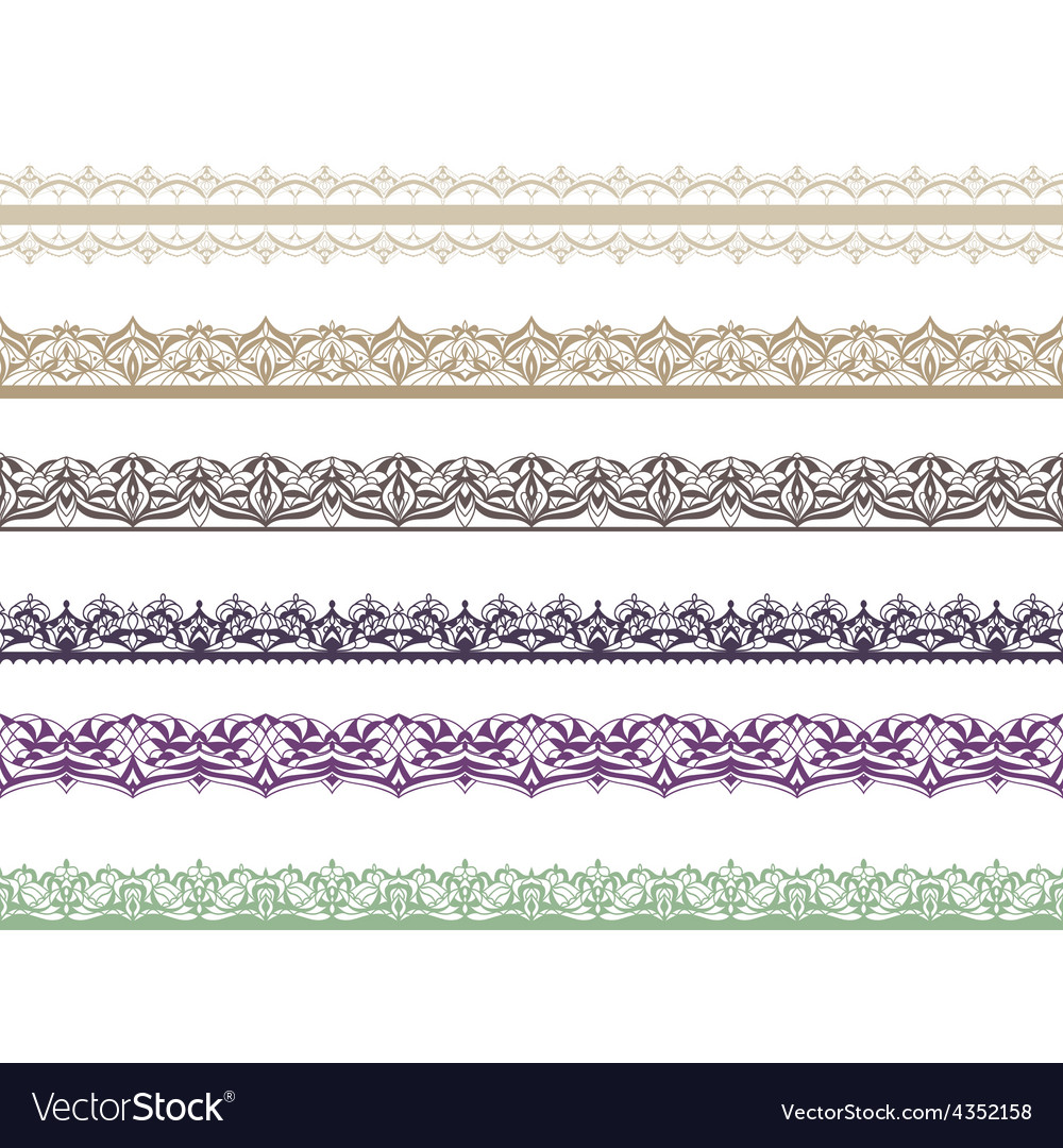Set of borders Royalty Free Vector Image - VectorStock
