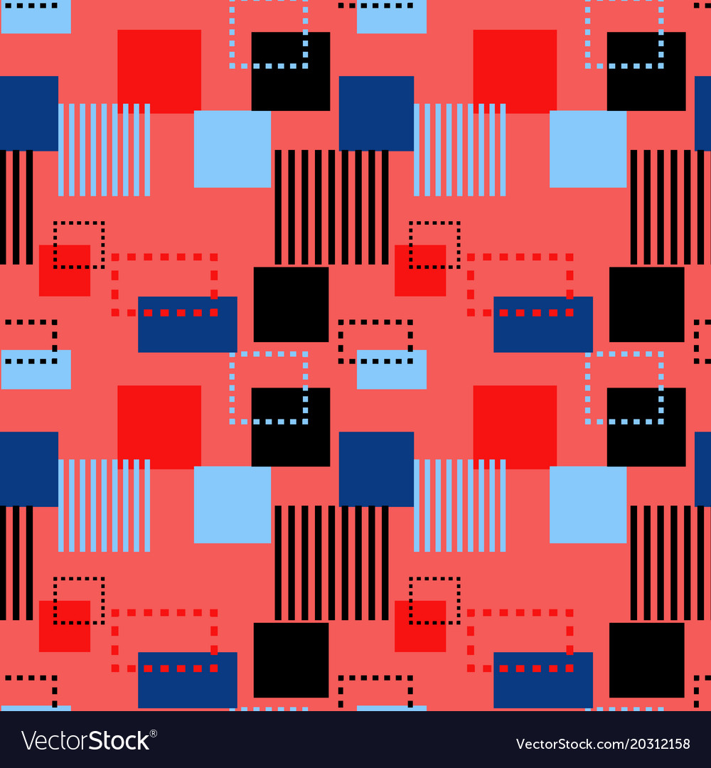 Structure collapse seamless pattern Royalty Free Vector