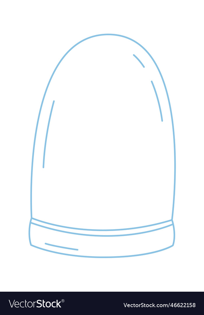 Transparent glass flask Royalty Free Vector Image