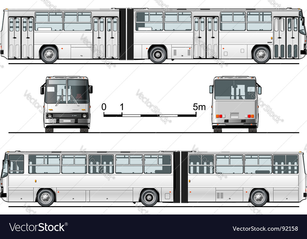 Urban bus Royalty Free Vector Image - VectorStock