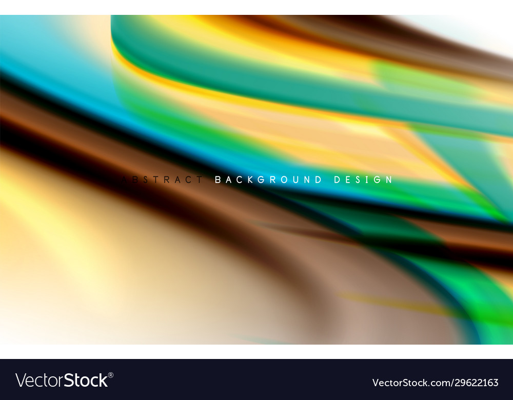 Abstract background - fluid color gradient waves Vector Image