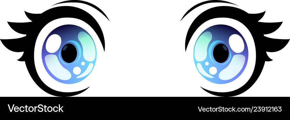 Bright eyes wide open eyes beautiful eyes Vector Image