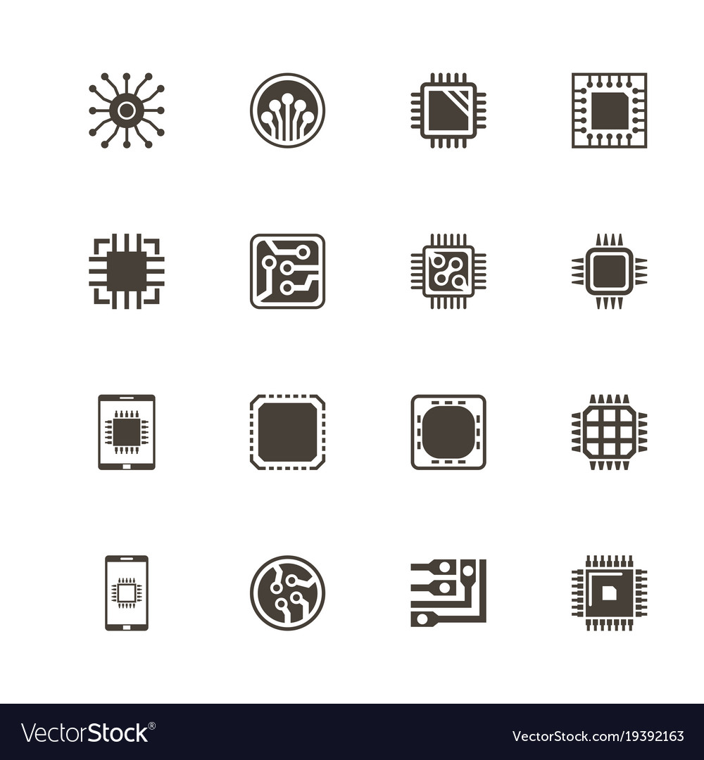 Electronics - flat icons Royalty Free Vector Image
