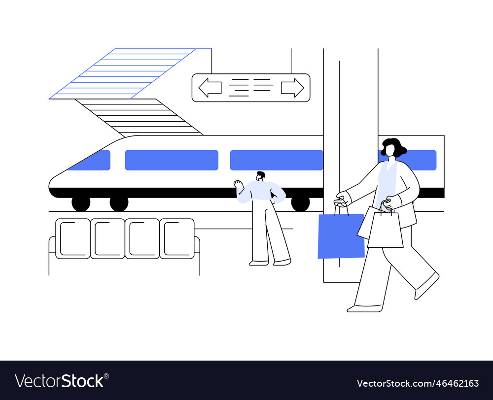Metro abstract concept Royalty Free Vector Image