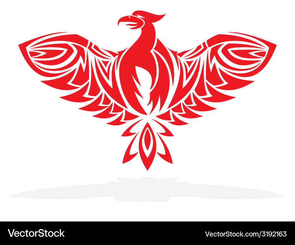 Phoenix resize Royalty Free Vector Image - VectorStock