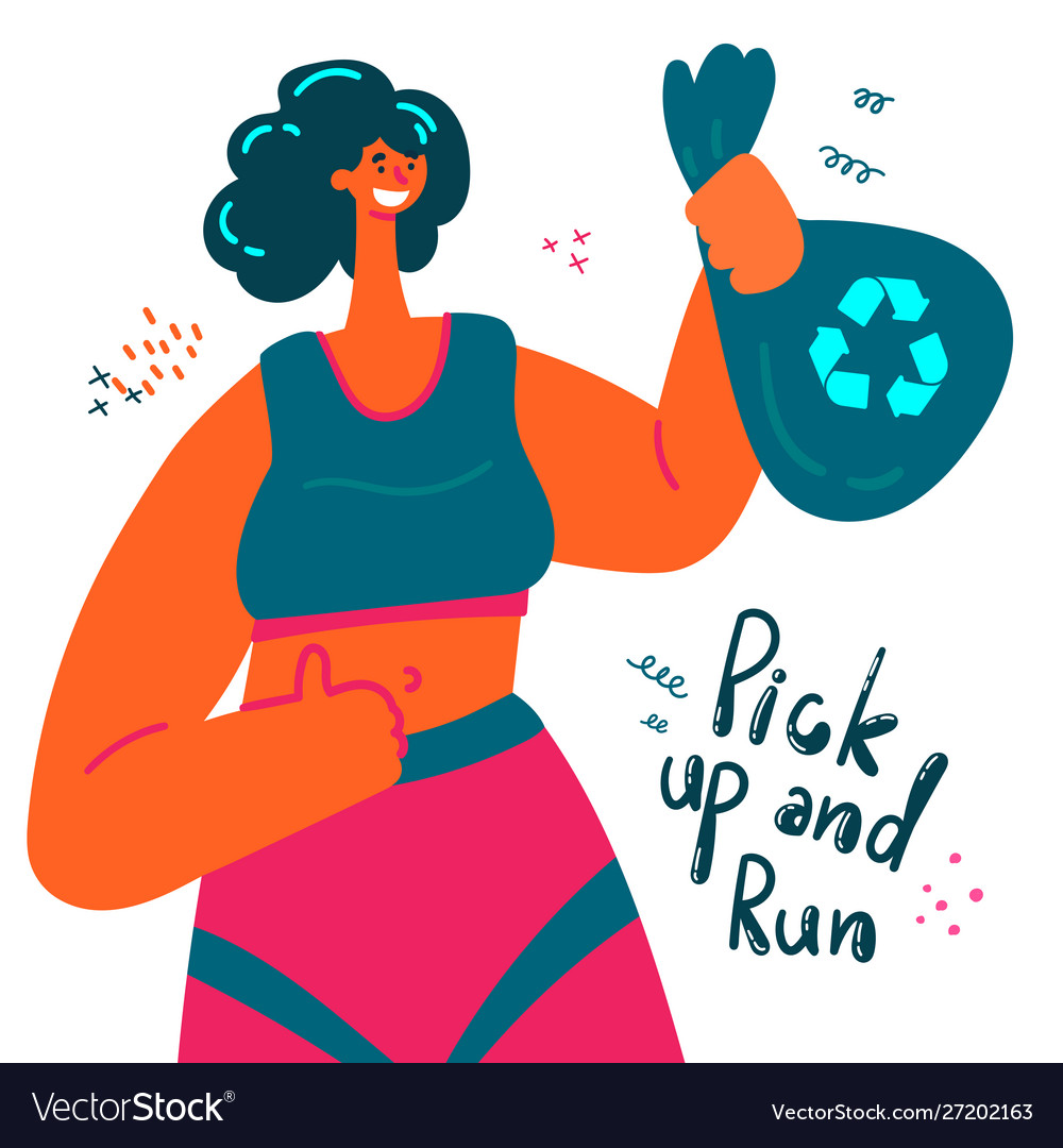 Plogging banner Royalty Free Vector Image - VectorStock