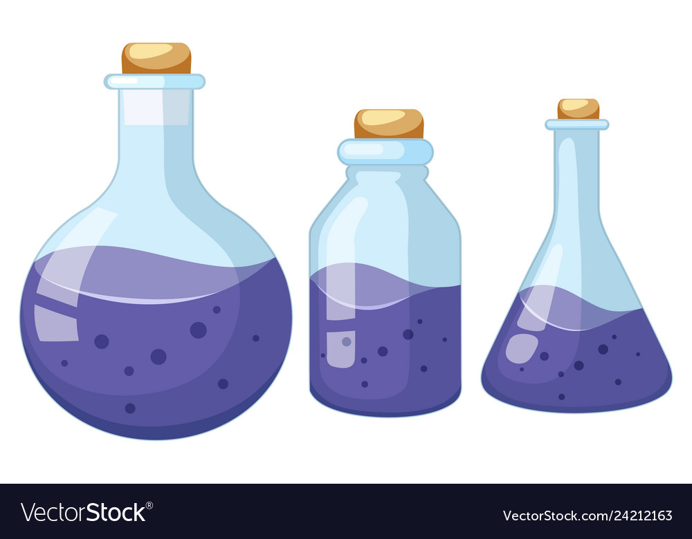 Science container on white background Royalty Free Vector