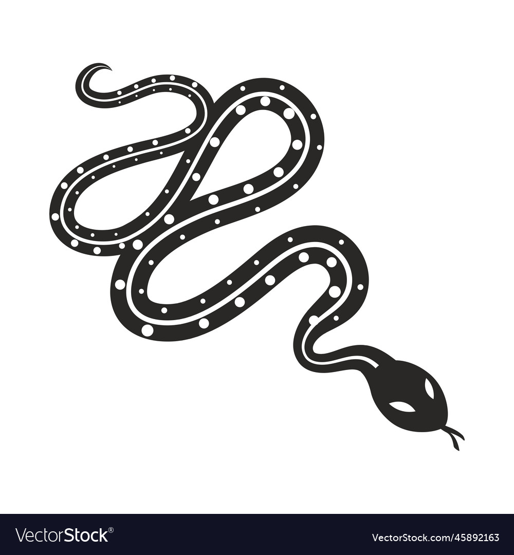 Snake esoteric colorless Royalty Free Vector Image