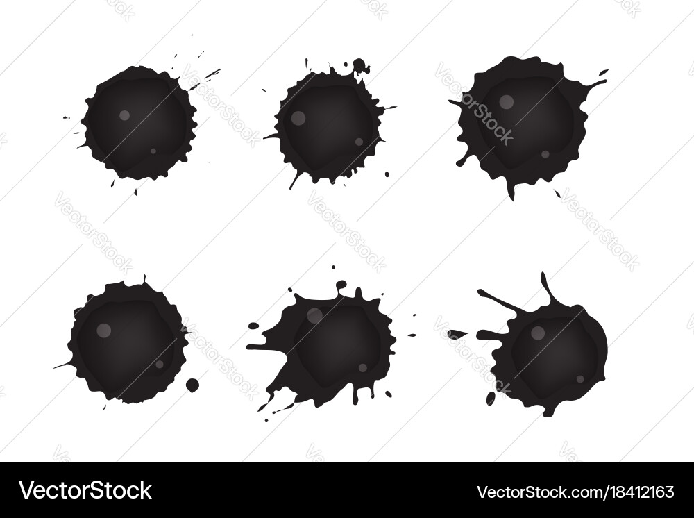 Spilled oil Royalty Free Vector Image - VectorStock