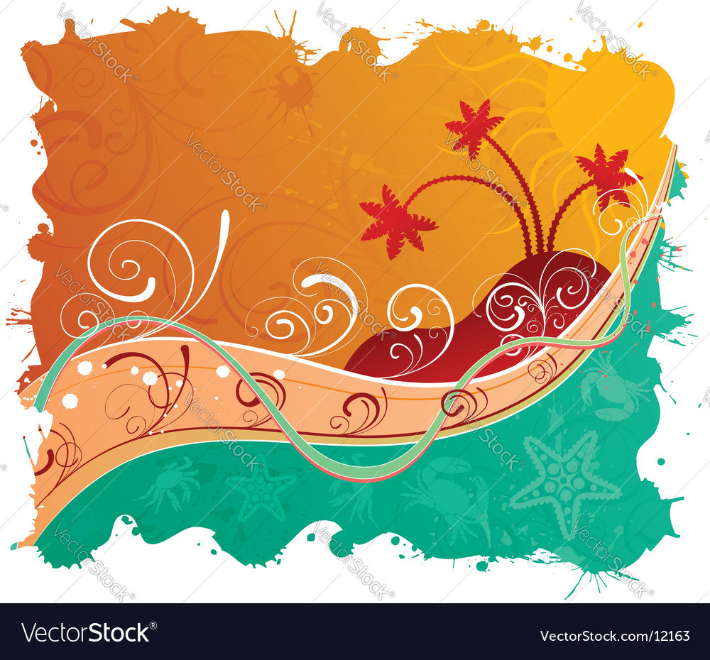 Summer background Royalty Free Vector Image - VectorStock