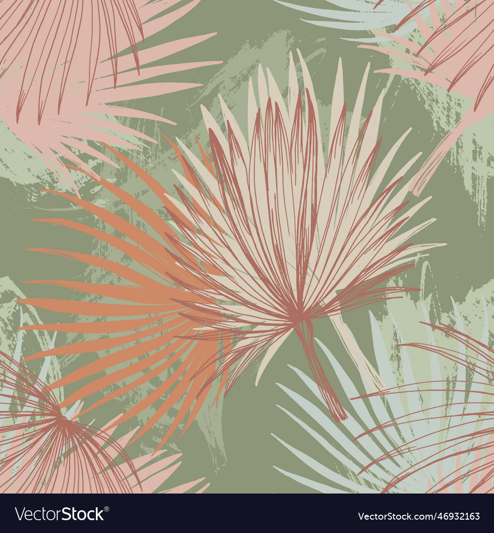 Tropical seamless pattern Royalty Free Vector Image