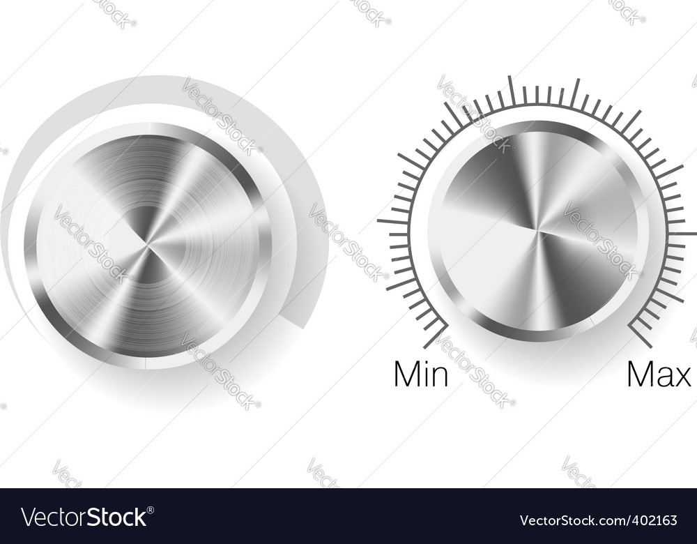 Volume control Royalty Free Vector Image - VectorStock