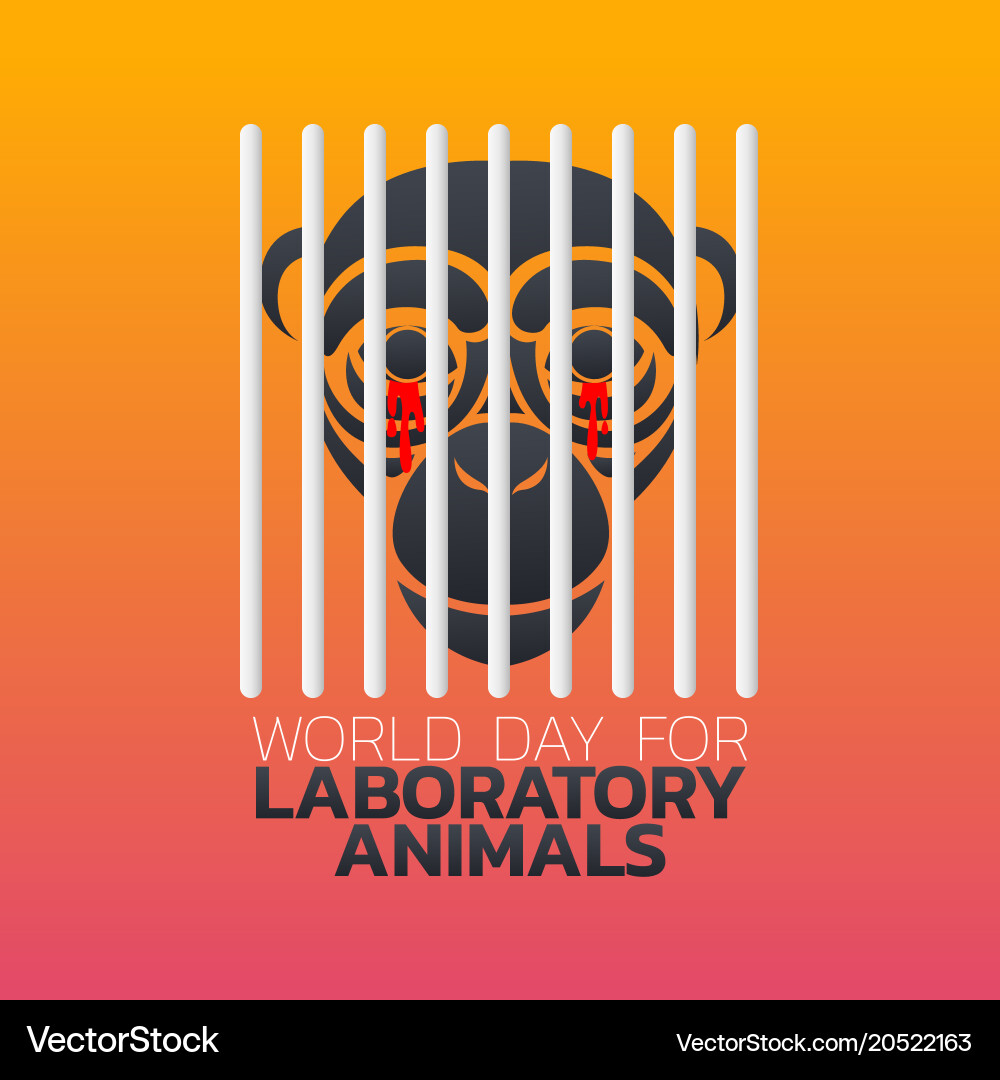 World day for laboratory animals logo icon design Vector Image