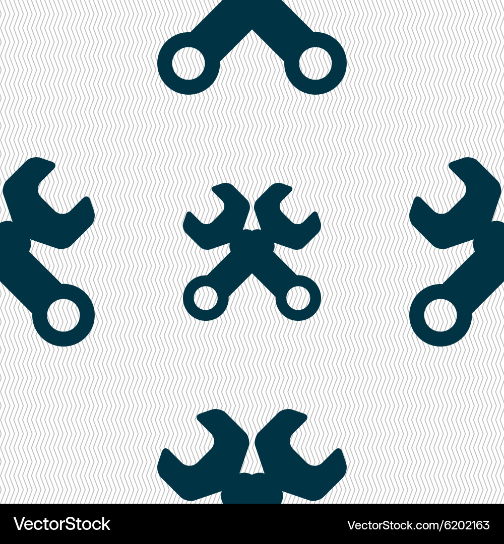 Wrench key sign icon service tool symbol seamless Vector Image